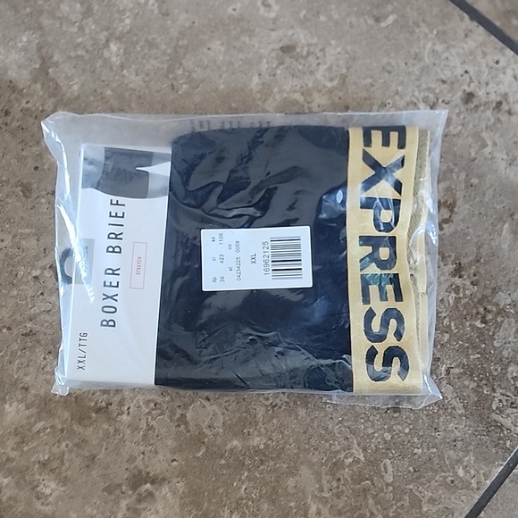 Express | Underwear & Socks | Nwt Xxl Express Boxer Briefs Black Gold ...